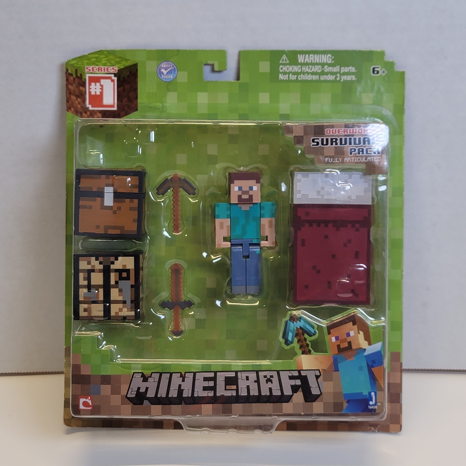Official Minecraft 2014 Series 1 Overworld Player Survival Pack Playset ...