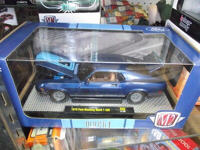 M2 1/24 1970 Ford mustang Mach 1 428 Blue R86 NIB | eBay
