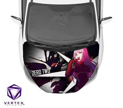 Zero Two 02 Darling Franxx Z14 Anime Hood Wrap Weatherproof Vinyl Decal ...