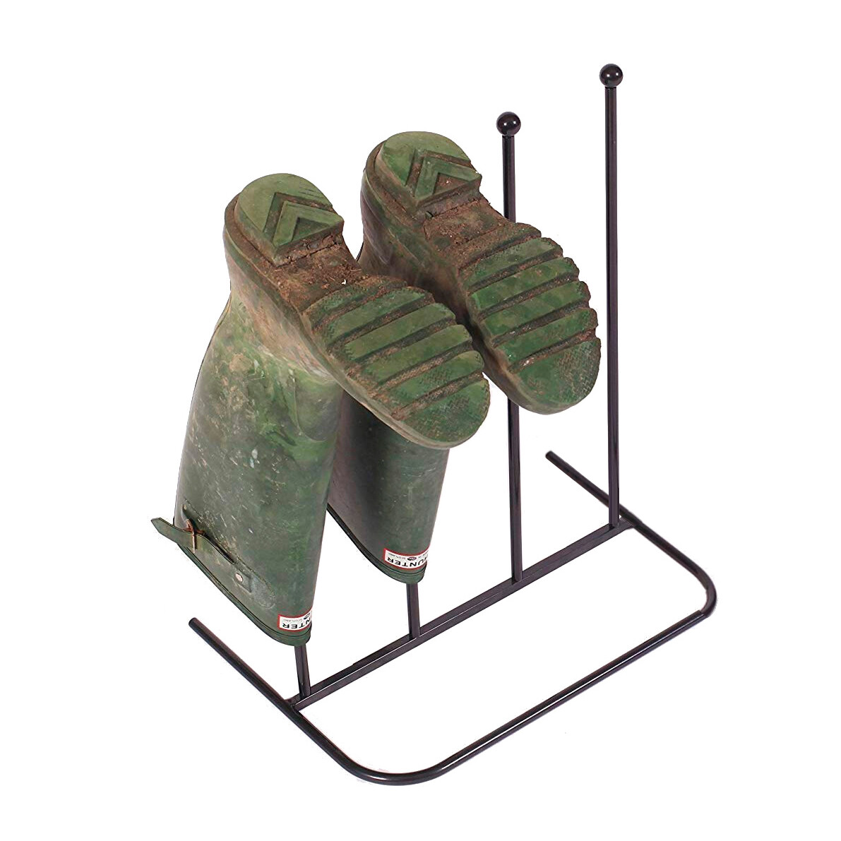 Neo Steel Black 2 Pairs Wellie Welly Wellington Boots Boot Holder Stand ...