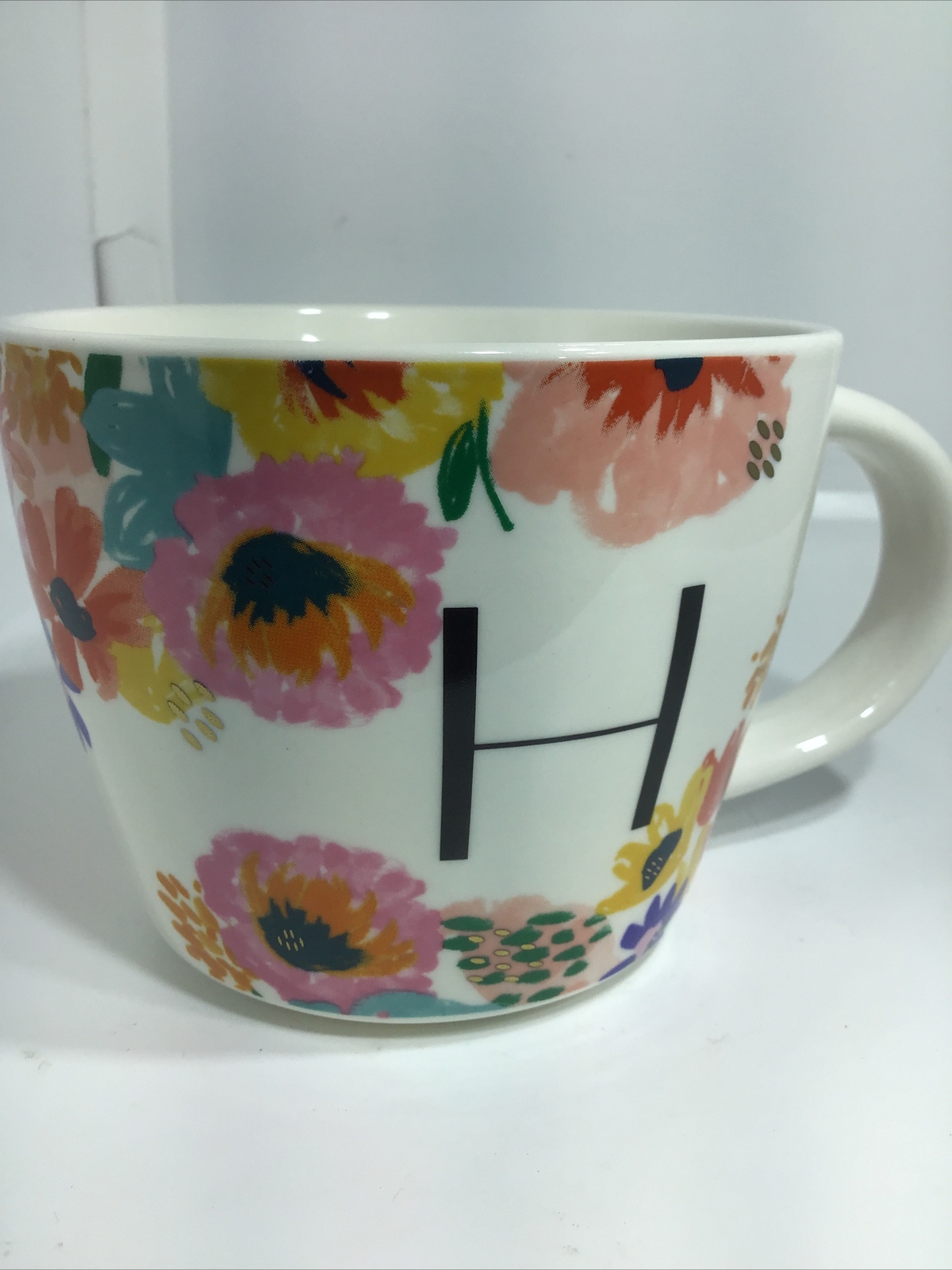 LETER H MONOGRAM COFFEE MUG. LETTER "H" MUG. Art Deco "H" Mug. B262 | eBay