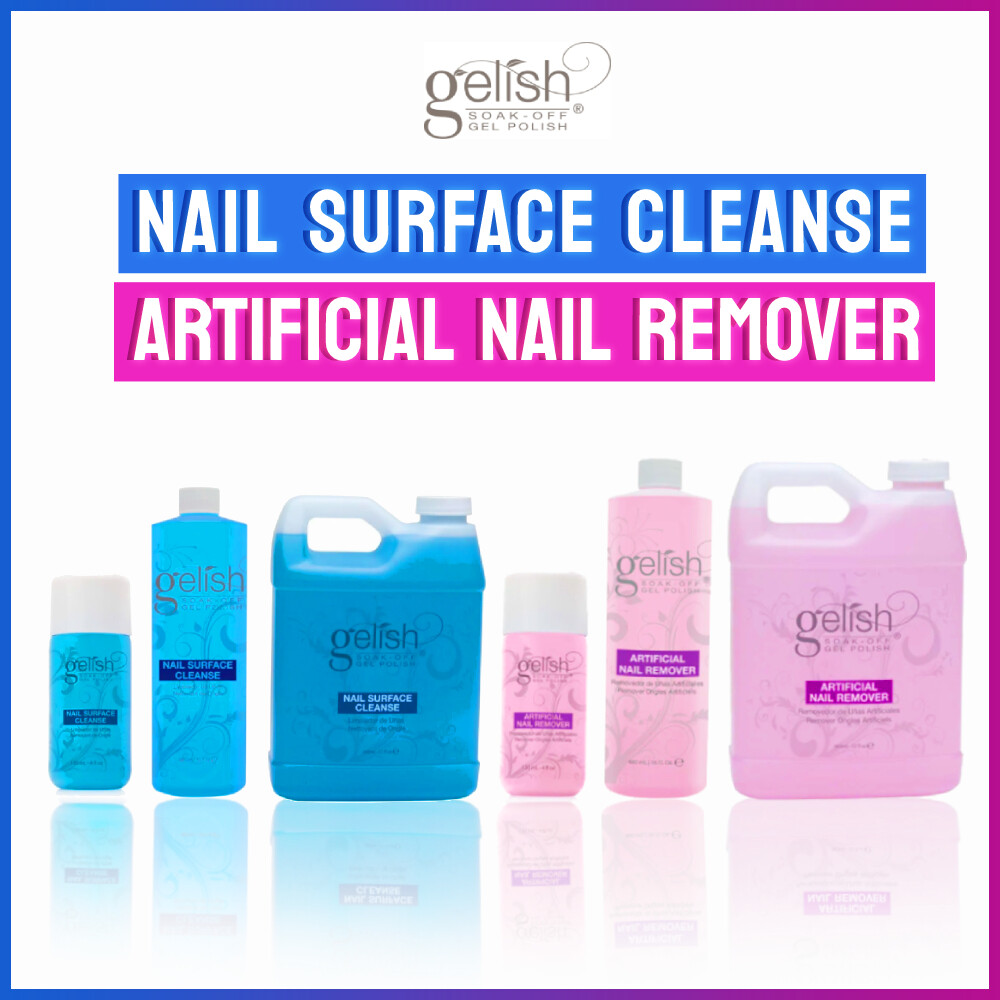 Gelish Artificial Nail Remover/ Surface Cleanse (4 oz/16 oz/32 oz ...