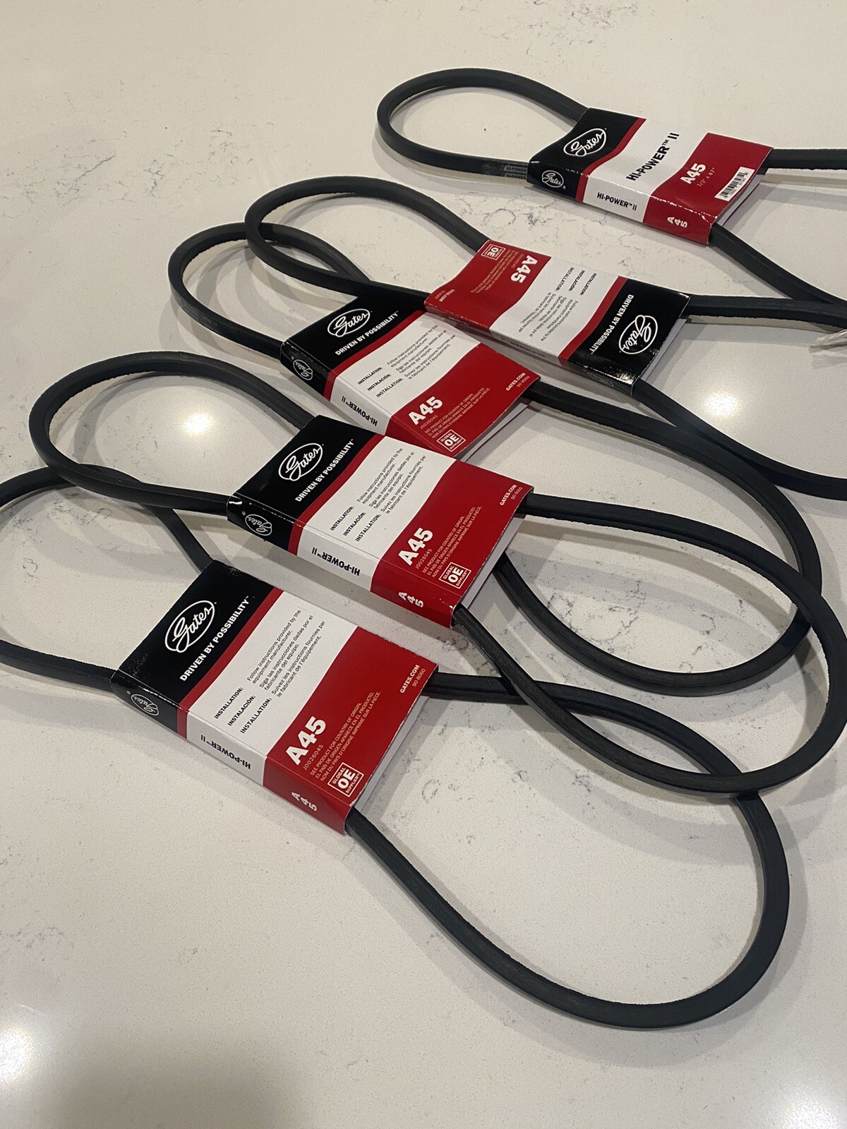 Gates A45 Hi-Power II V-Belt, Lot Of 5 | eBay