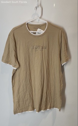 Guess Mens Dulce Cream Crew Neck Short Sleeve Pullover T-Shirt Size XL With Tags | eBay
