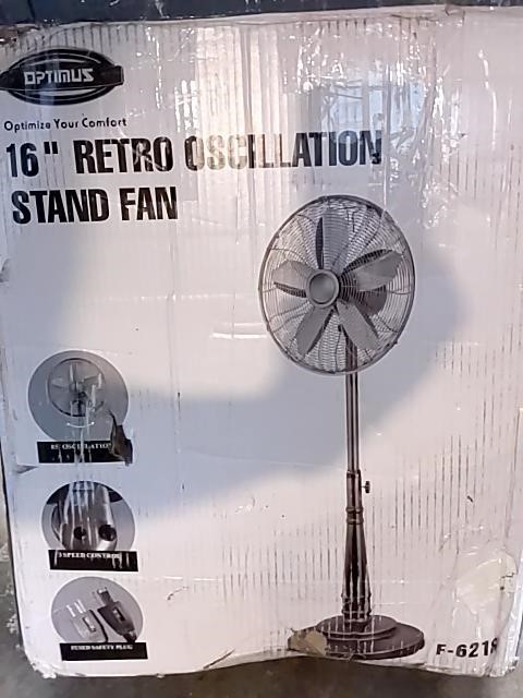 Optimus F6218 16 in. Retro Oscillating Stand Fan with Oil | eBay