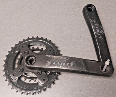 Stout Double Bicycle Crankset Black AC-46 165mm 36/22T MTB Gravel USA ...