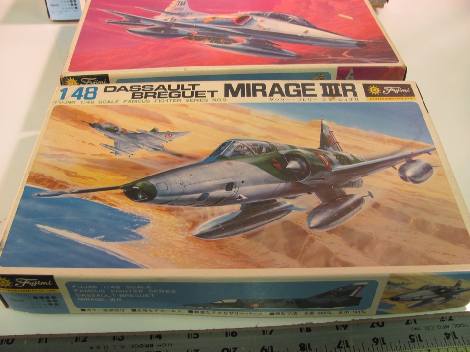 1/48 Scale Fujimi aircraft Model Kits LOT Of (3) - Mirage III, TA-4F, F ...