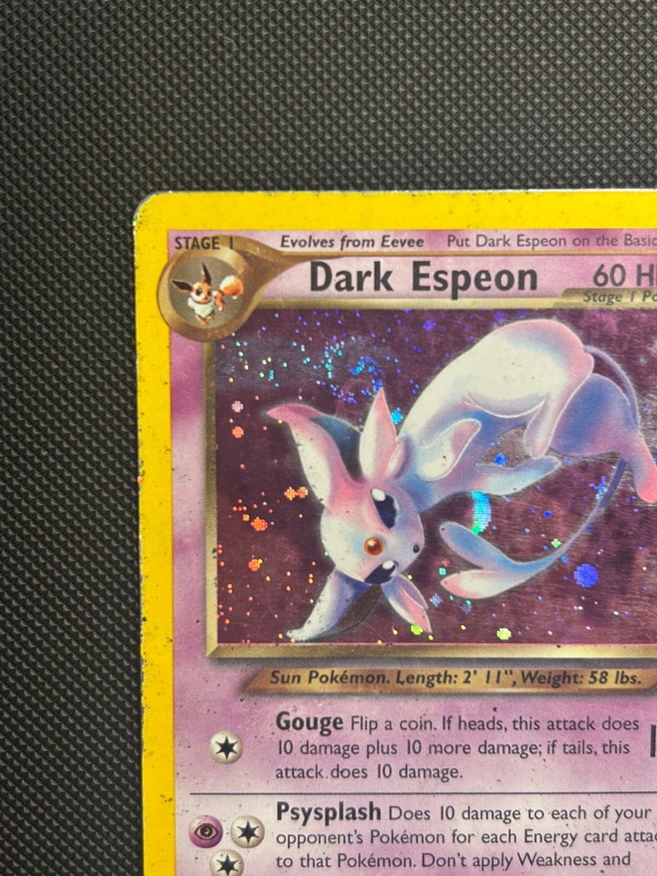 Dark Espeon - 4/105 - Pokemon Neo Destiny Unlimited Holo Rare Card WOTC ...