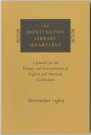 Richard HARWELL / Huntington Library Quarterly Journal for the History ...