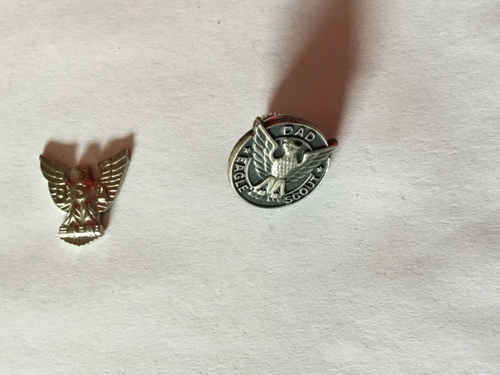 Eagle Scout Rank Award Sterling + Eagle Scout Dad Lapel Pin | eBay