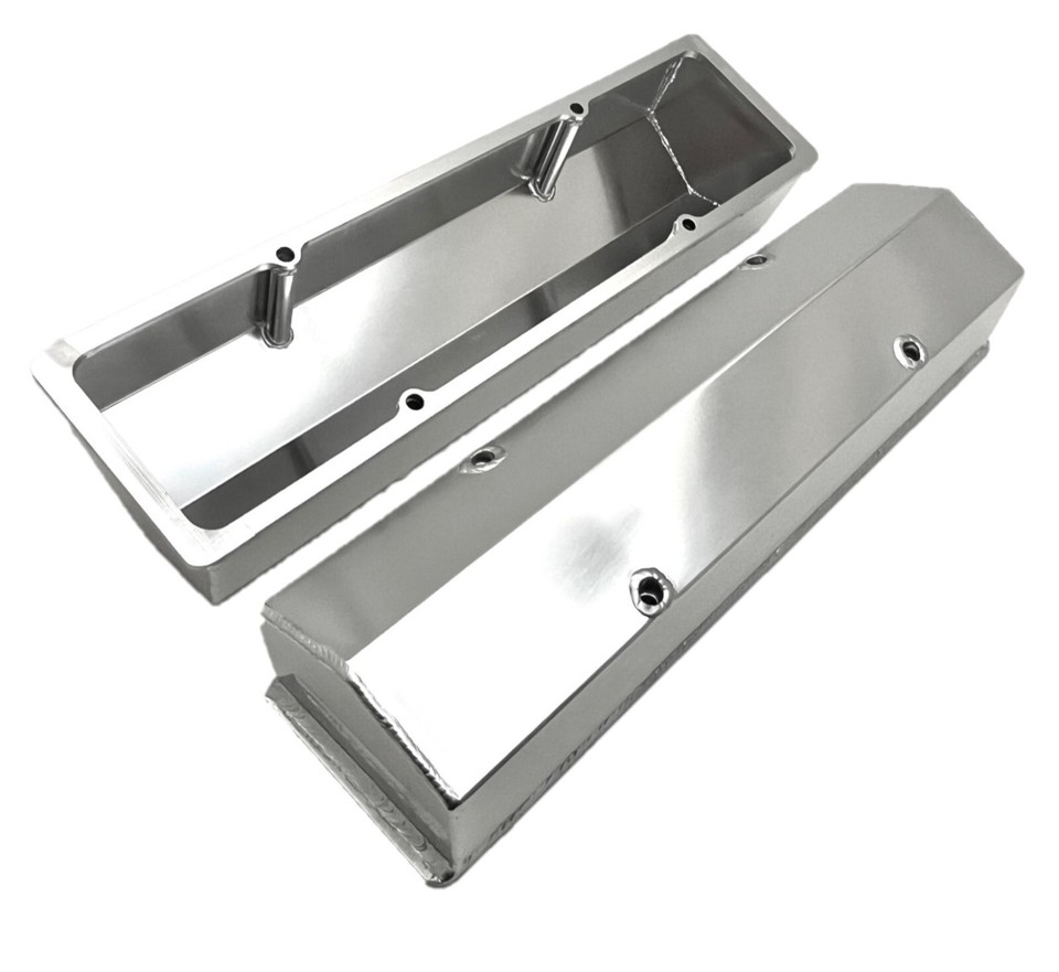SB Chevy Valve Covers Fabricated Aluminum Tall Small Block SBC 327 350 ...