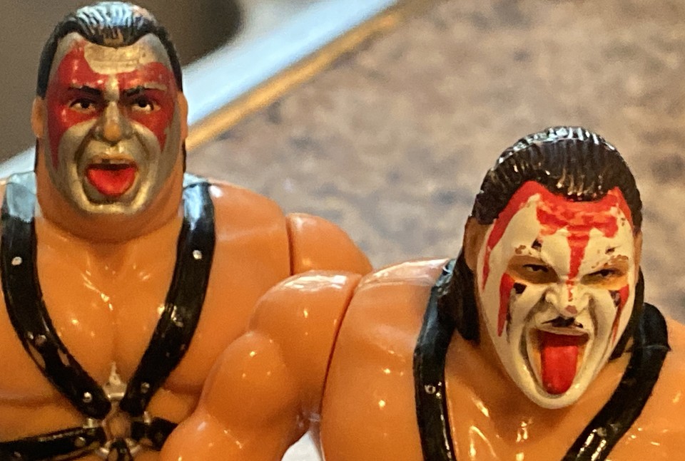 Demolition Tag Team Smash & Ax WWF Hasbro Wrestling Action Figure 1990 ...