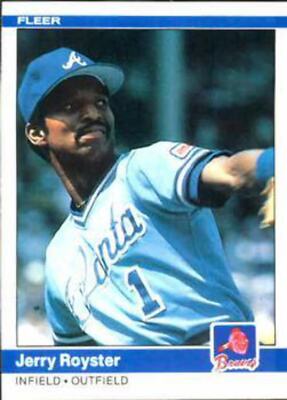 #191 Jerry Royster - Atlanta Braves - 1984 Fleer Baseball | eBay