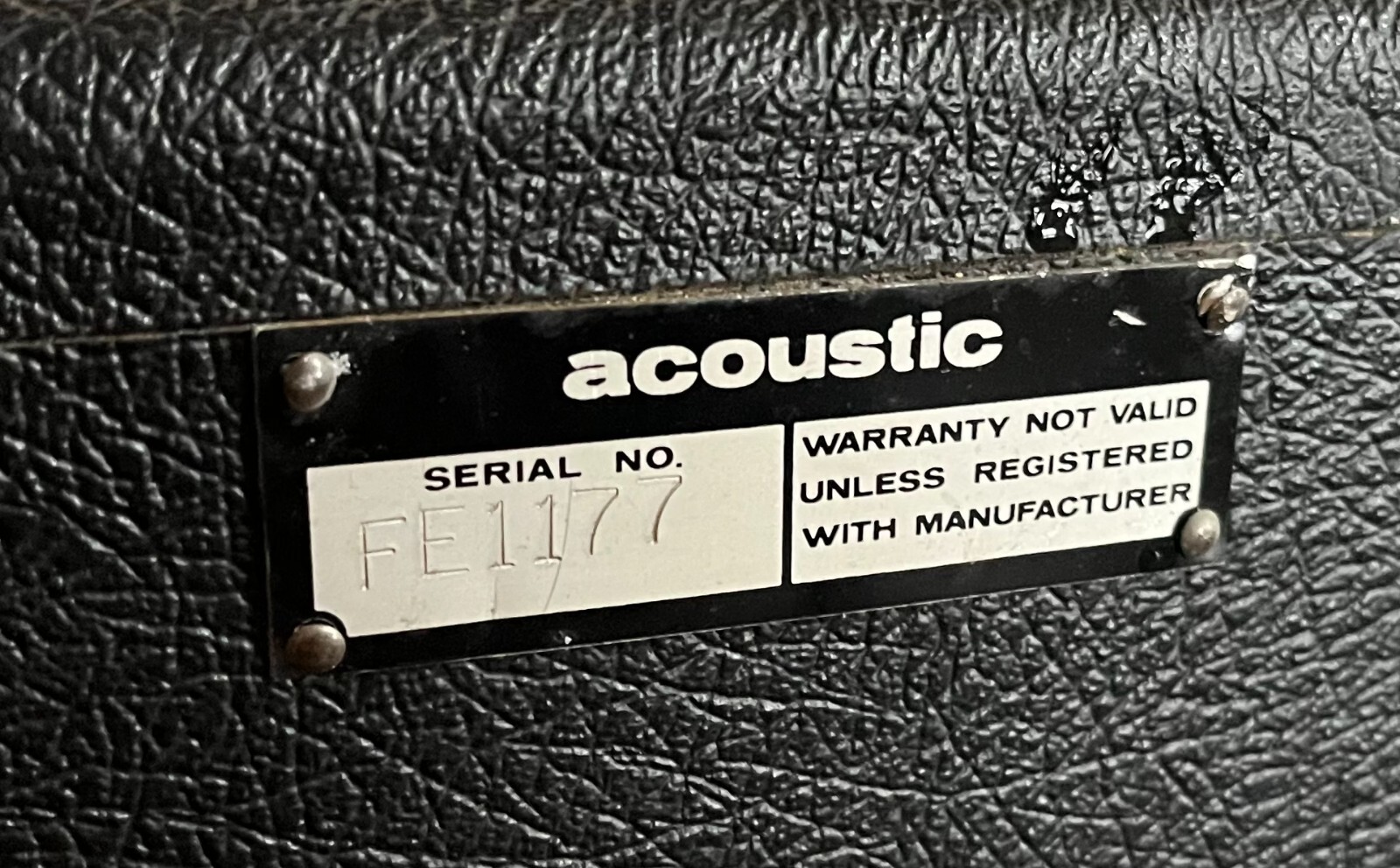 Original Acoustic 140 Bass Amp Head With 406 Cabinet 2 x 15" - WATCH ...