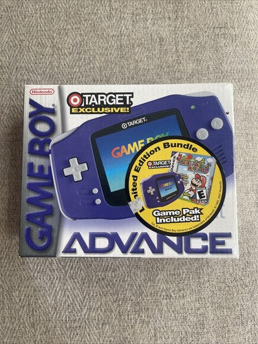 Target GBA Nintendo Game Boy Advance Console CIB Exclusive w/ Mario ...