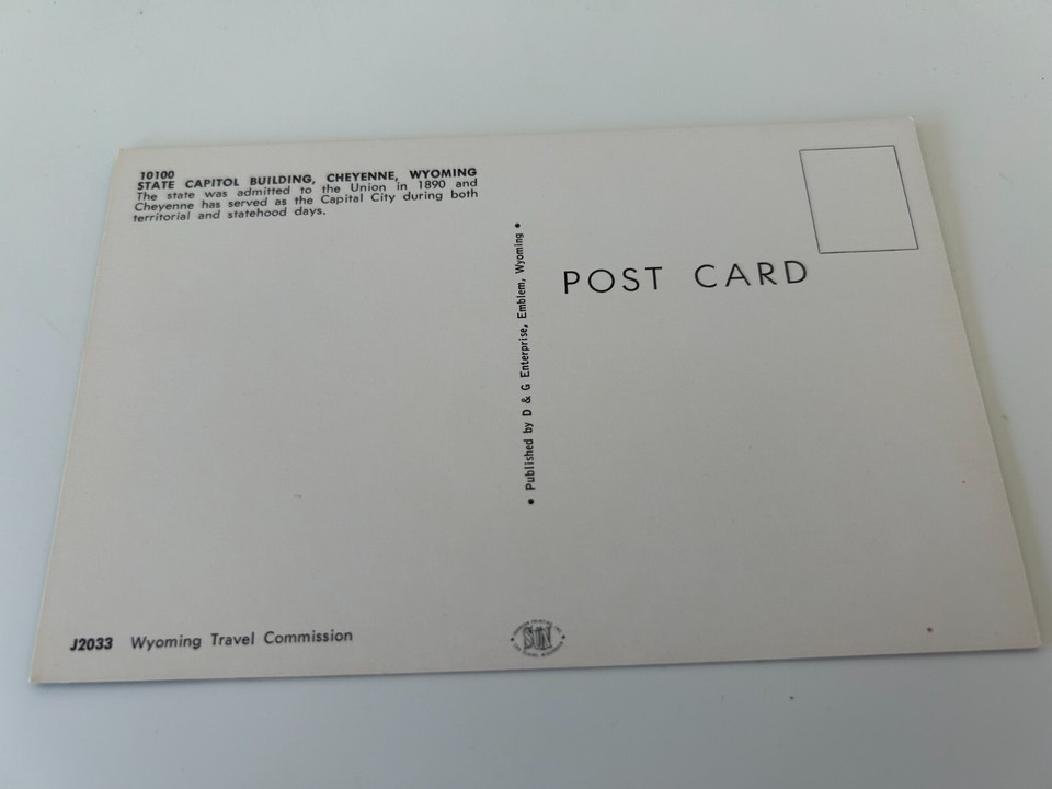 State Capitol Building Cheyenne Wyoming Postcard | eBay
