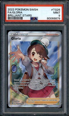 Gloria - TG26/TG30 - PSA 9 - Full Art - Brilliant Stars - Pokemon ...