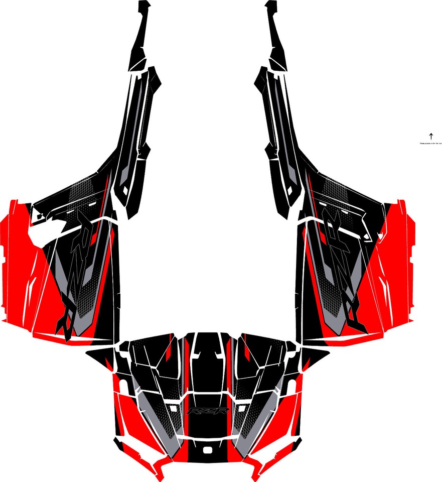 GRAPHIC KIT VINYL WRAP DECAL 24+ POLARIS RZR XP 1000 UTV CUSTOM DESIGN ...