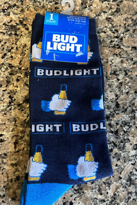 Budweiser/Bud Light ~ Fun Crew Socks | eBay