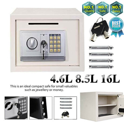 Wall Floor Mounted Security Safe Money Cash Deposit Box Office Home ...