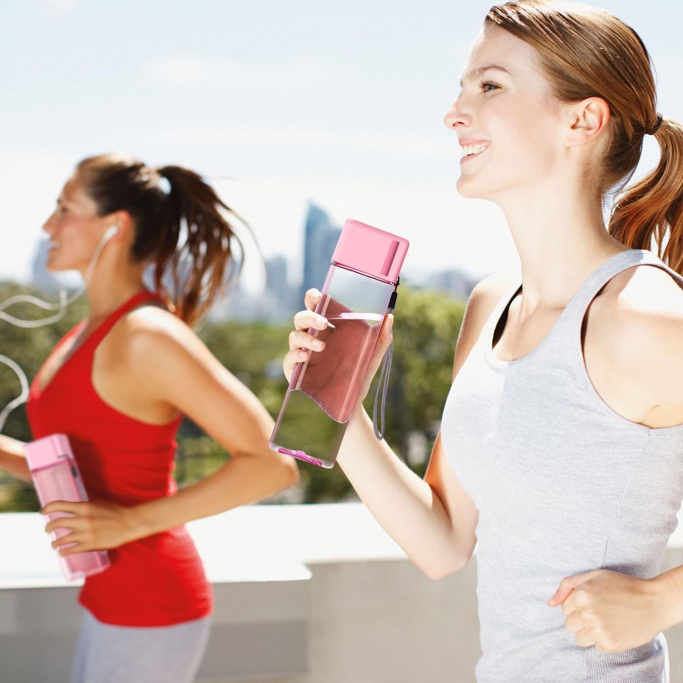 24Pcs Water Bottles Bulk 17 Oz Reusable Plastic Water Bottle Spill ...