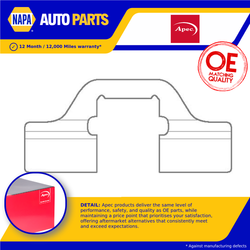 Brake Pad Fitting Kit fits RENAULT CLIO Mk3 2.0 Rear 06 to 14 Apec ...