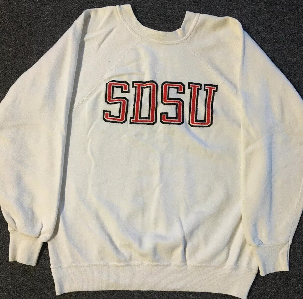 Vtg 80s Champion San Diego State Faded Sweatshirt S USA SDSU School ...
