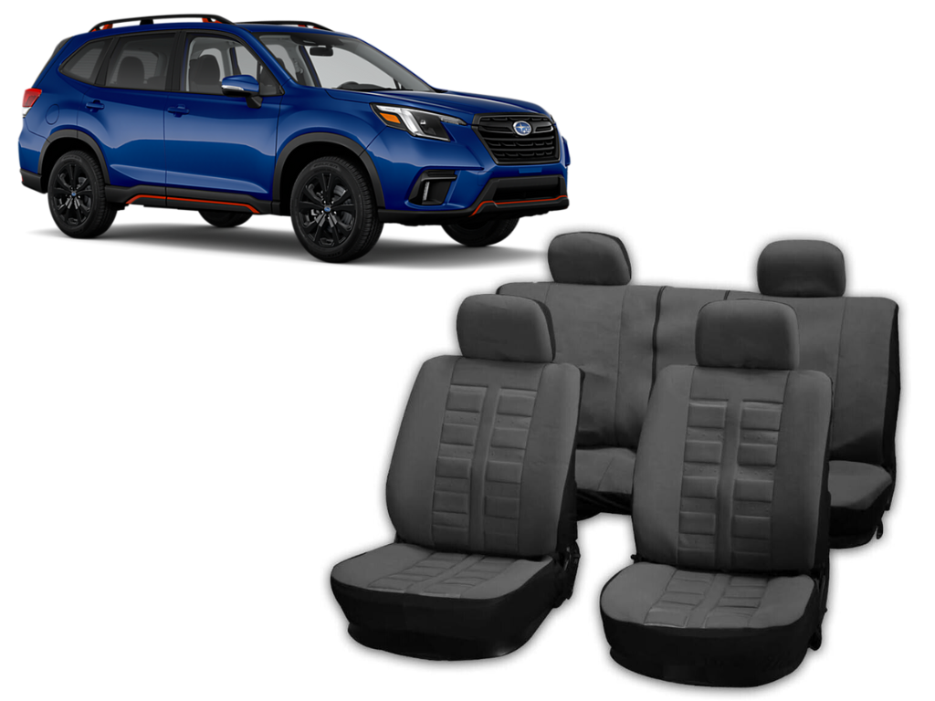 For all HONDA SUV Car Seat Cover 5 SEAT Set 9pcs Front Rear GRAY | eBay