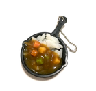 Cell Phone Food Charm Frying Pan Plate Dollhouse Miniature Kitchen ...