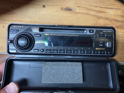Sony Mdxc7900r Minidisc Car Stereo FACE ONLY and Case. | eBay