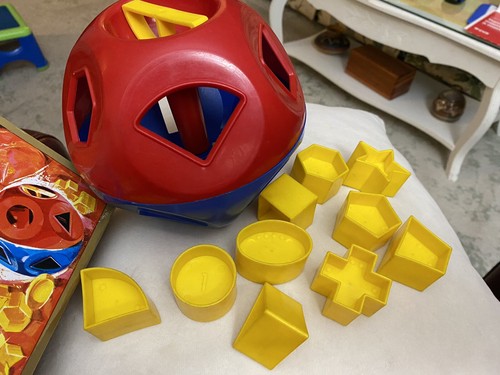 Tupperware Shape O Ball Sorter COMPLETE 10 Shapes BOX Vintage 1968 NM ...