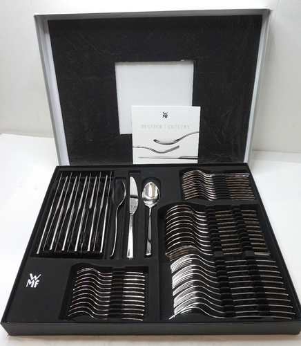 WMF CROMARGAN BOSTON STAINLESS FLATWARE SET 60pc SILVERWARE SERVICE 12 ...