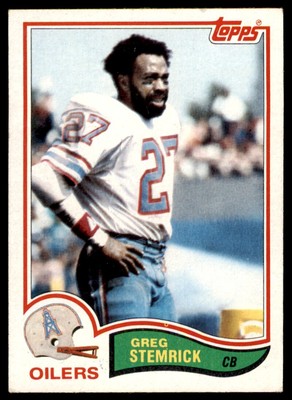 1982 Topps Greg Stemrick Houston Oilers #106 | eBay