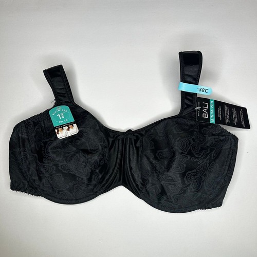 New Bali Black minimizer unlined bra 38c | eBay