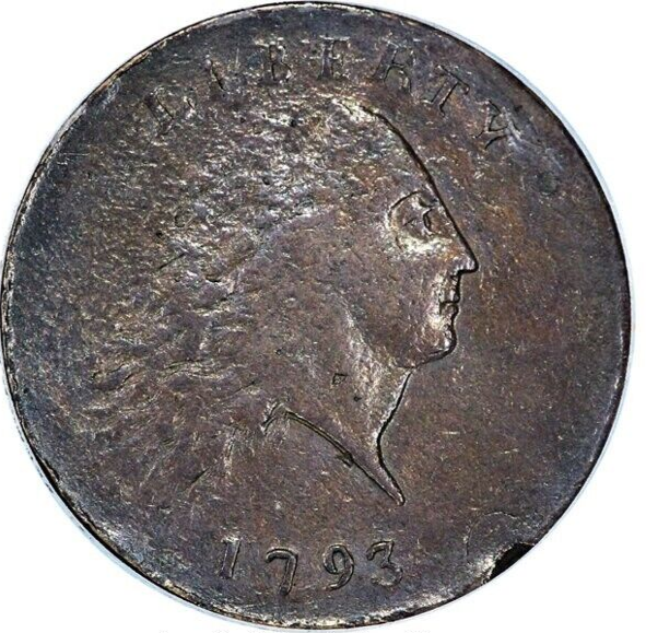 1793 CHAIN LARGE CENT PCGS VF35 S-3, B-4, R-3 SPECTACULAR CHAIN CENT ...