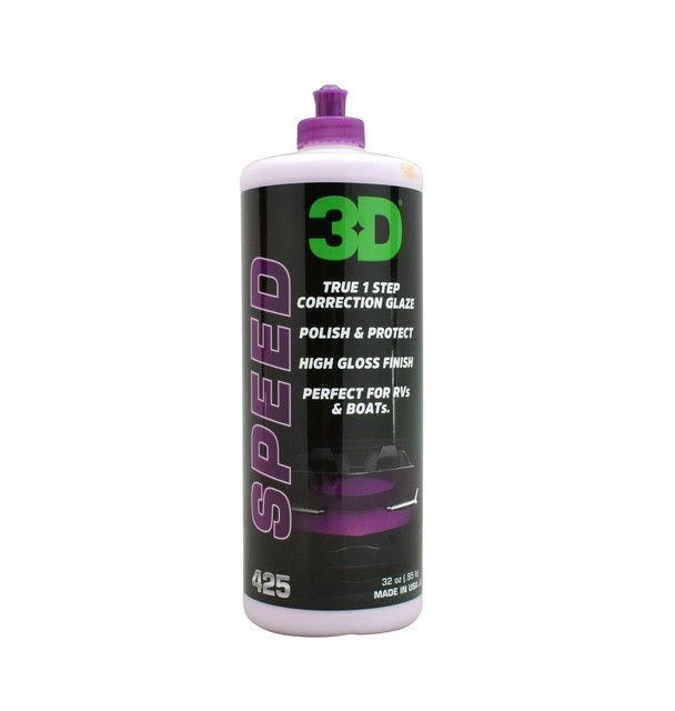 3D Speed All in One Polish/wax 32 Oz Clear Coat Paint Protection Car ...