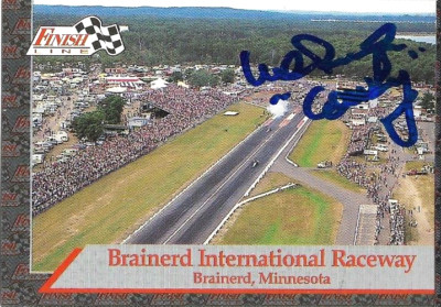 MARK PAWUK signed 1993 FINISH LINE trading card NHRA #T-14 BRAINERD ...