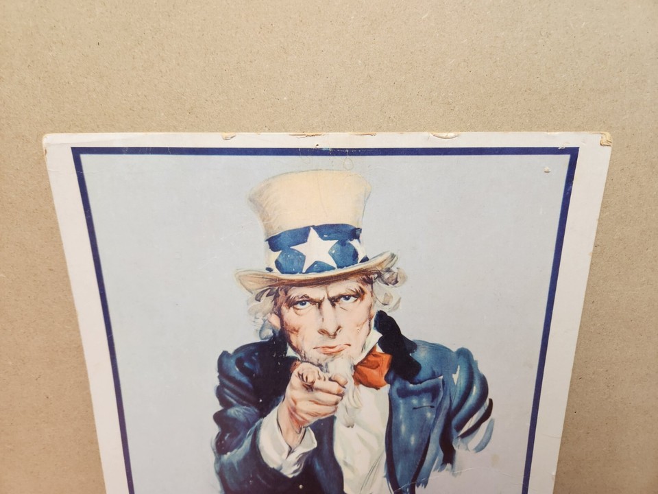 VTG 1968 Uncle Sam "I Want You" for U.S. Army/Navy Recruitment Poster ...