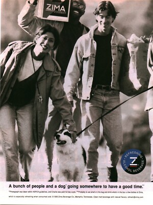 1995 VINTAGE PRINT AD - ZIMA BREWING CO. AD --- GOING TO HAVE A GOOD ...
