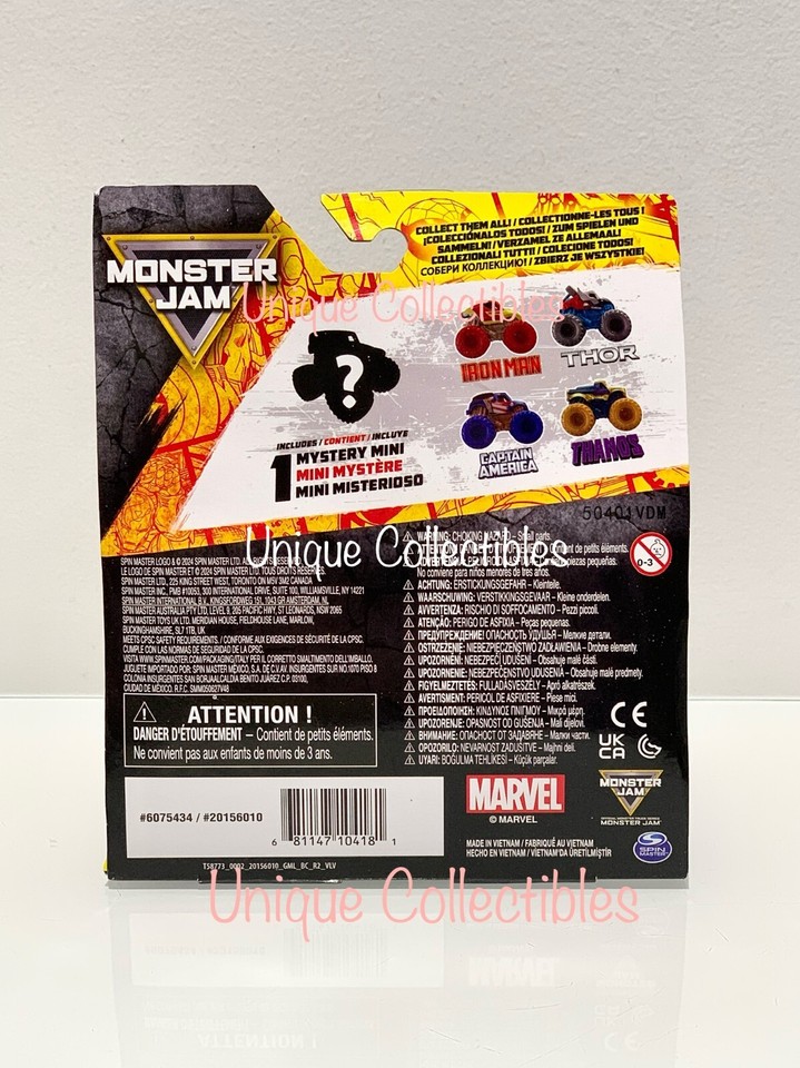 Monster Jam Mini Jams Marvel 5 pack Monster Trucks 1:87 Brand NEW | eBay