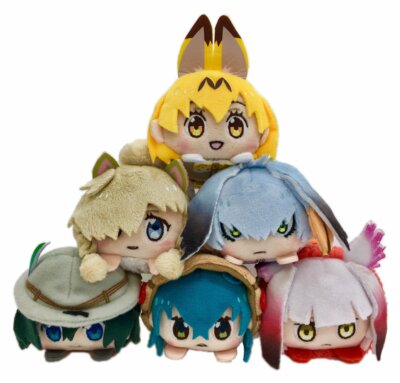 Kemono Friends Plush Mascot BOX 6 pcs Set Doll Stuffed Toy From Japan F ...