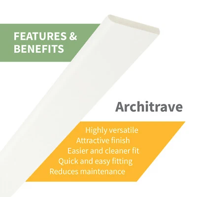 uPVC Cloaking Fillet D Mould Trim PVC | Grelly UK