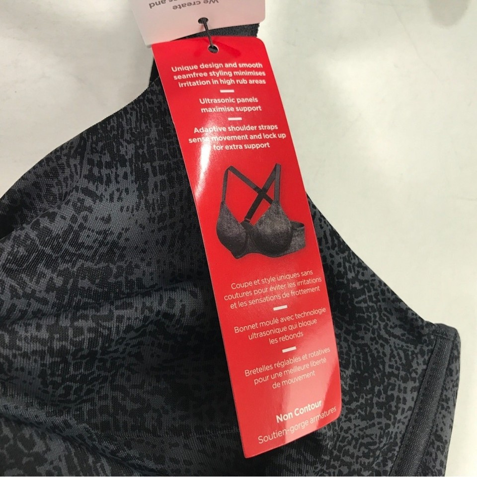 Berlei High Performance Wired Bra, Women's Size 36D - Black | eBay