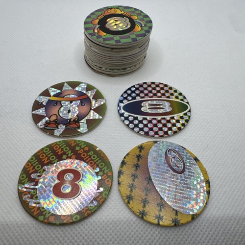 Lot Of 23 - 8 Ball Milk Caps (POGs) Good Condition | eBay