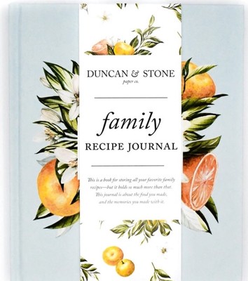 Duncan & Stone Family Recipe Journal Blank Recipe Book 4 Family Recipes ...