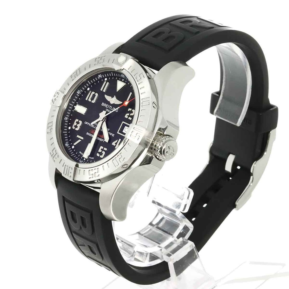BREITLING Avenger II Sea Wolf A17331 Date Automatic Black Dial Mens ...