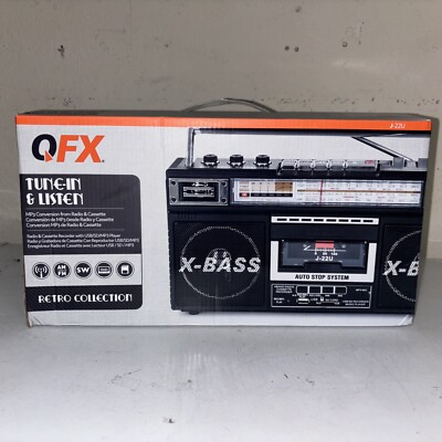 QFX J-220BT ReRun x Cassette Player Boombox with 4-Band Radio | eBay