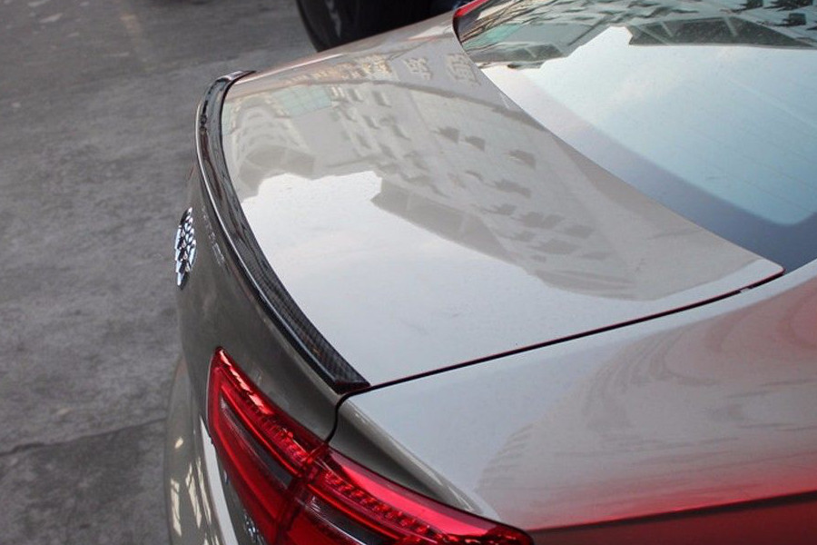 MERCEDES S Klasse W220 tuning CARBON painted trunk lid becquet lip rear ...