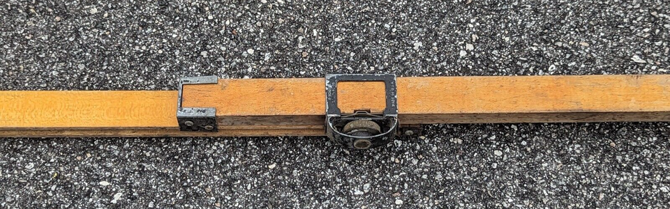 Vintage Chicago Steel Tape Survey Rod Measuring Stick 15' Wood ...