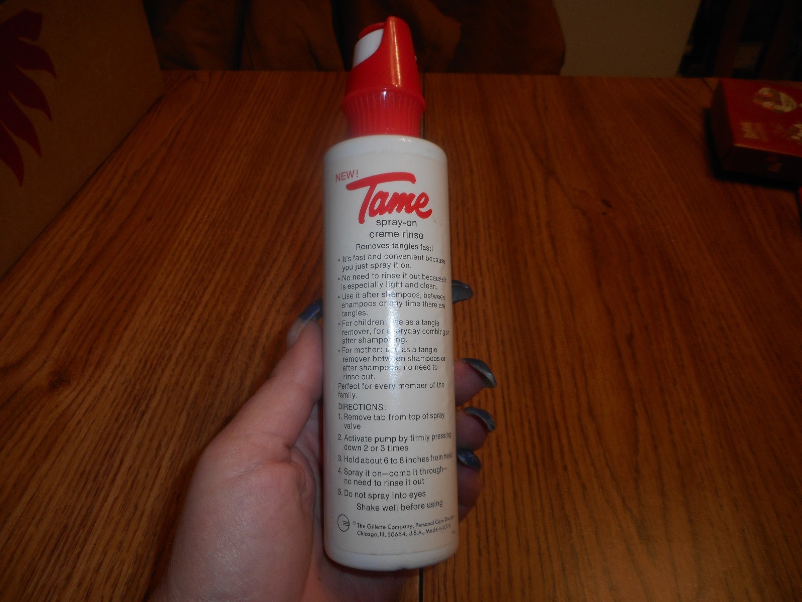 Vintage Tame Spray On Creme Rinse | eBay